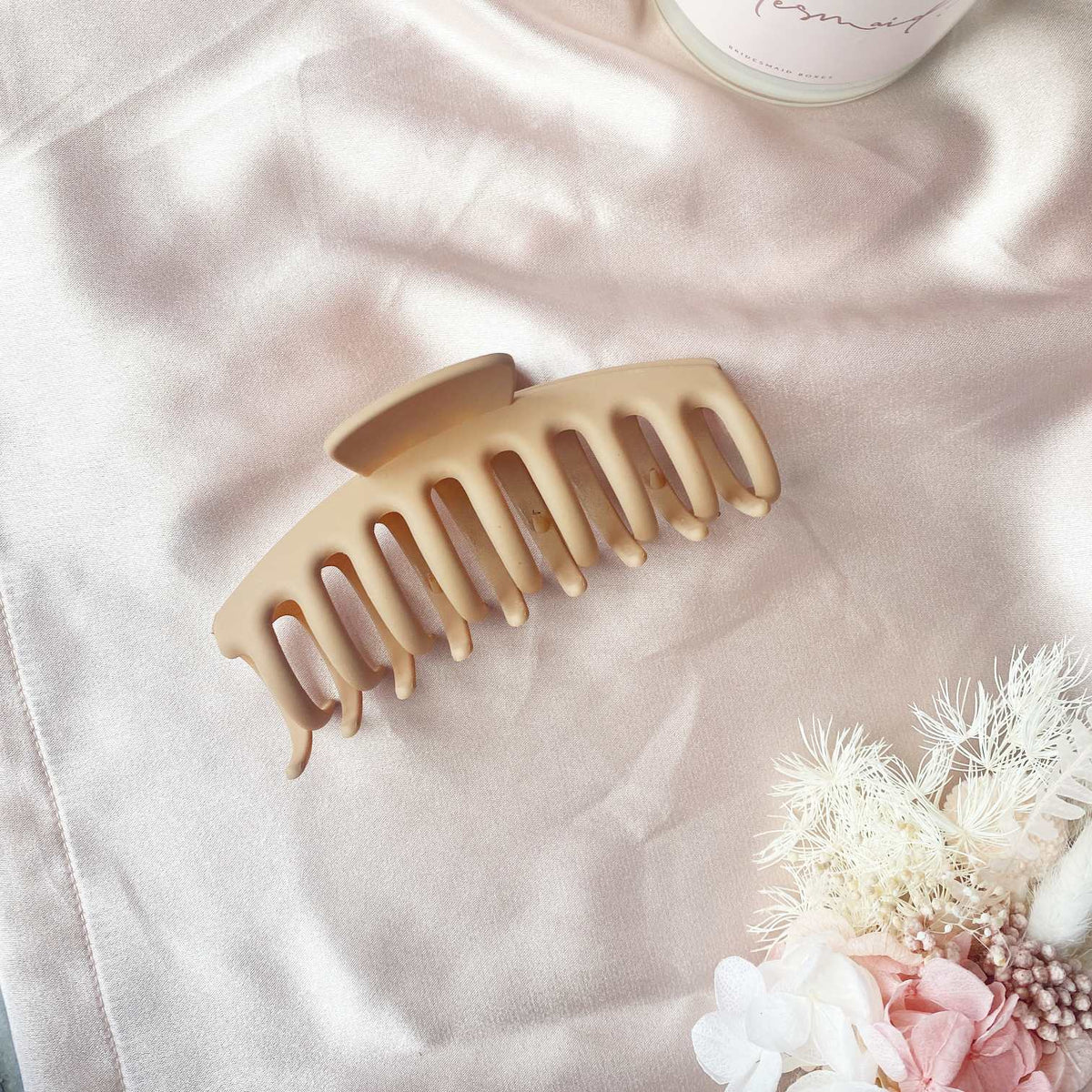Camel Matte Claw Clip | Bridesmaid Boxes