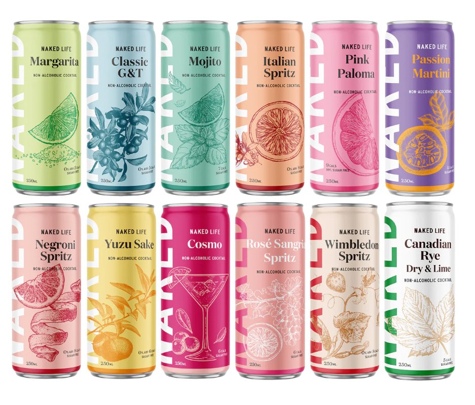 Naked Life NON ALCOHOLIC cocktails - more flavours within