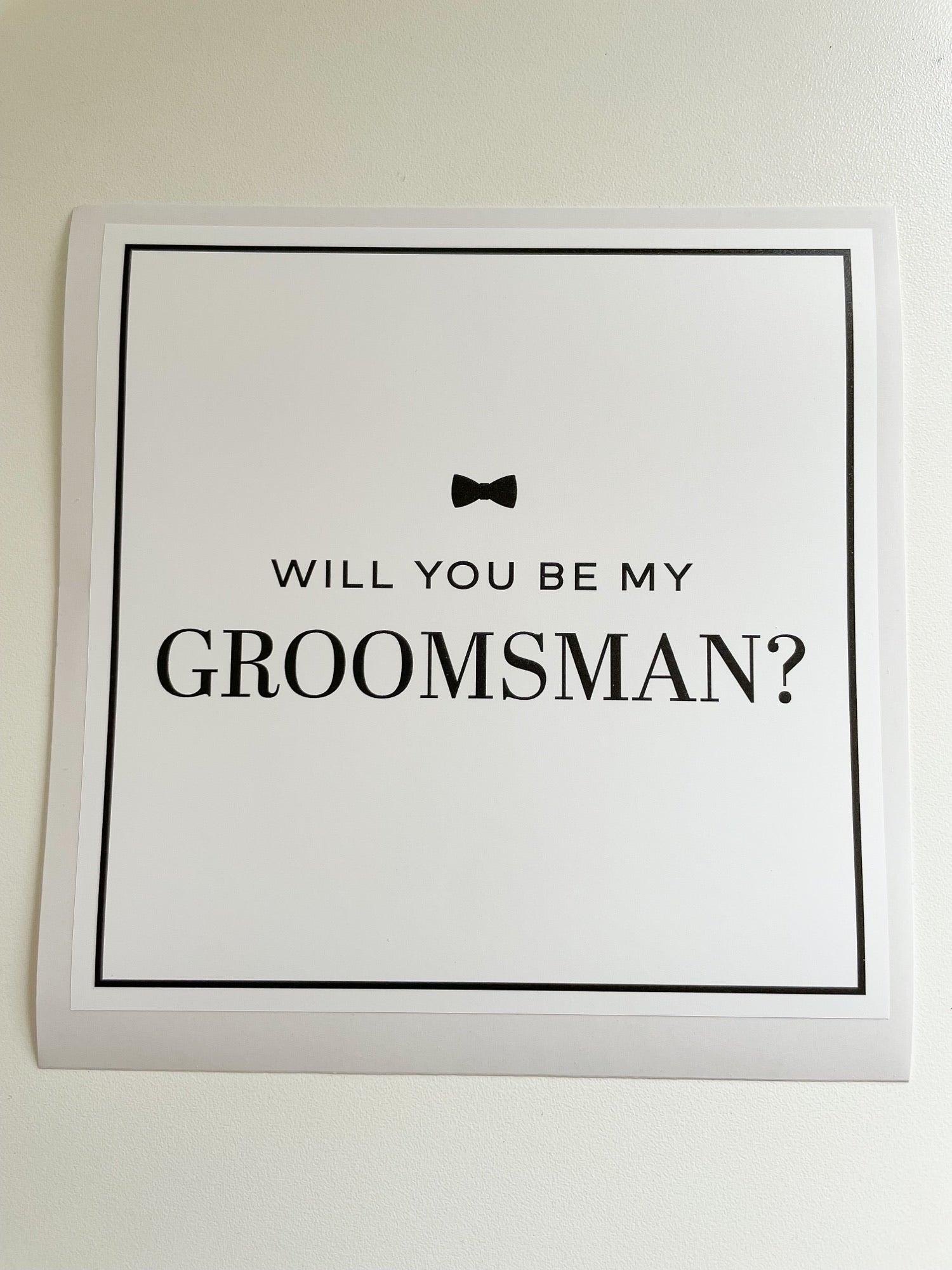 Secret Proposal Label - Guys